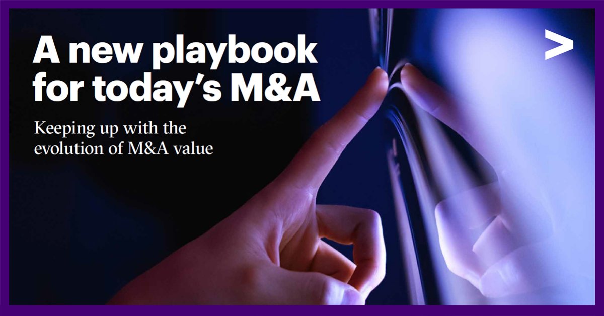 A New Playbook for Today's M&A Deals | Accenture