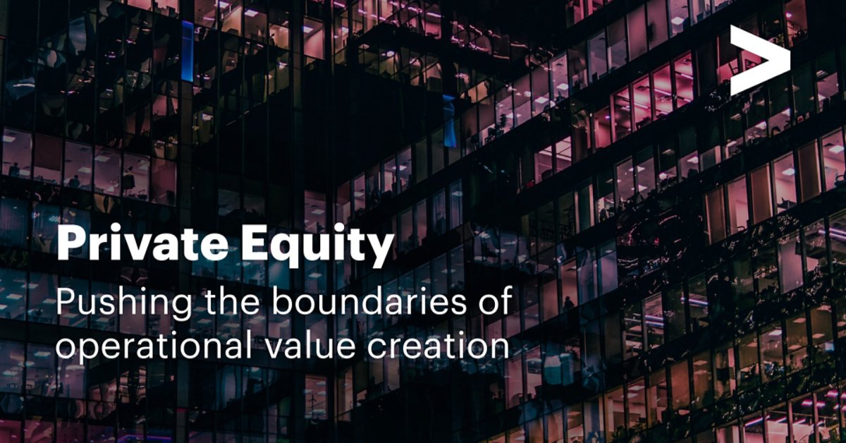 Innovating in Private Equity Operational Value Creation | Accenture