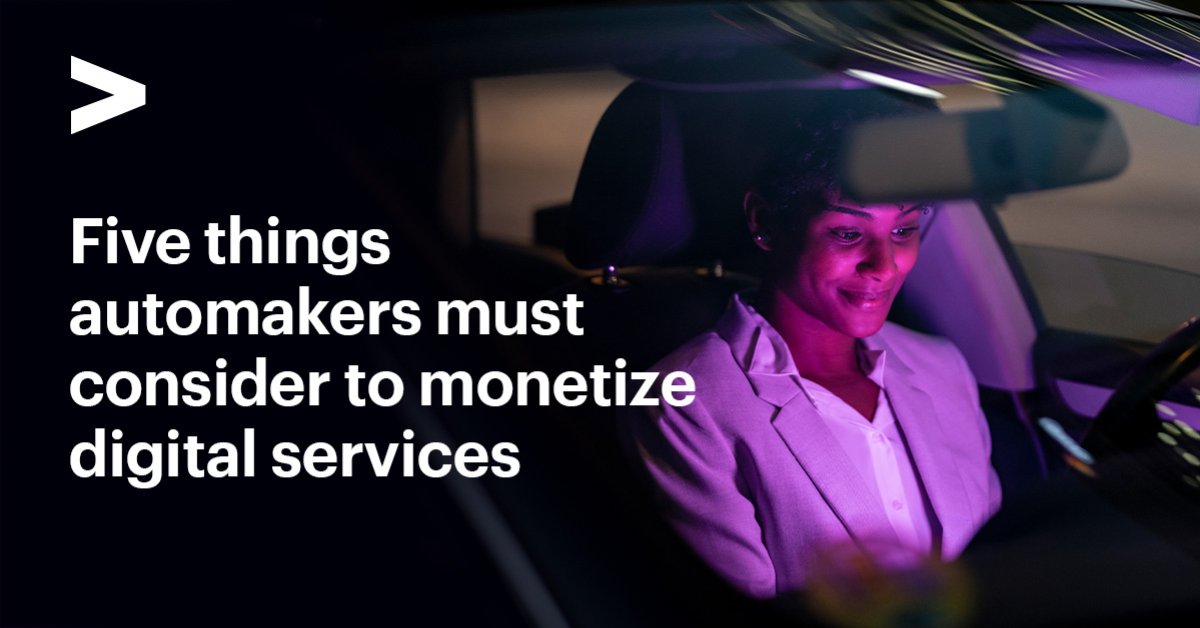 Monetizing Digital Services in Automotive | Accenture