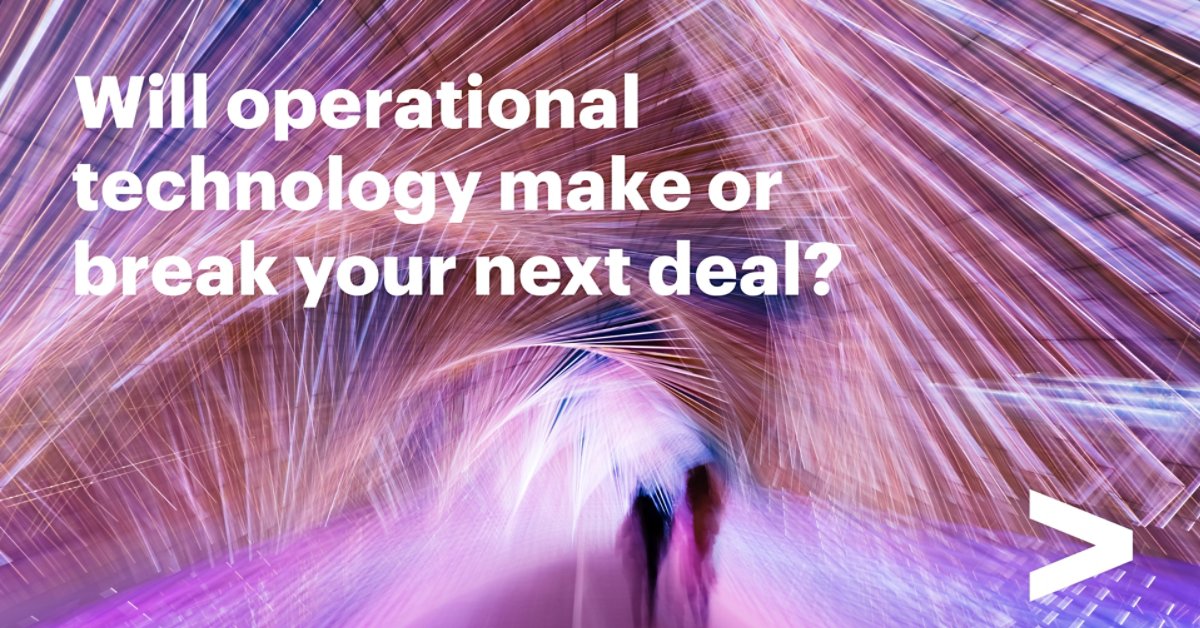 Role of Operational Technology in Private Equity | Accenture