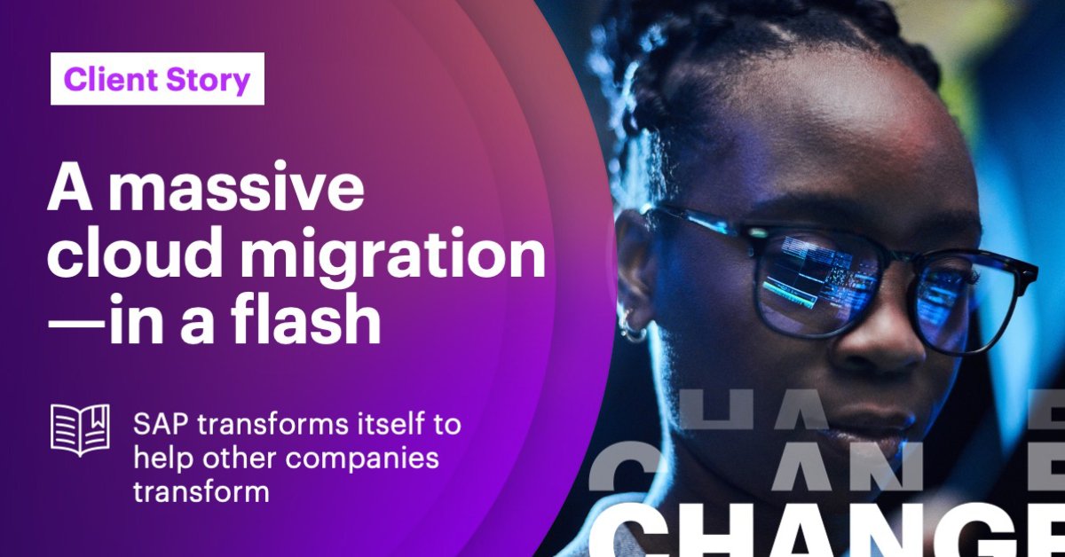 Accenture and SAP Success Story on Cloud Migration | Accenture