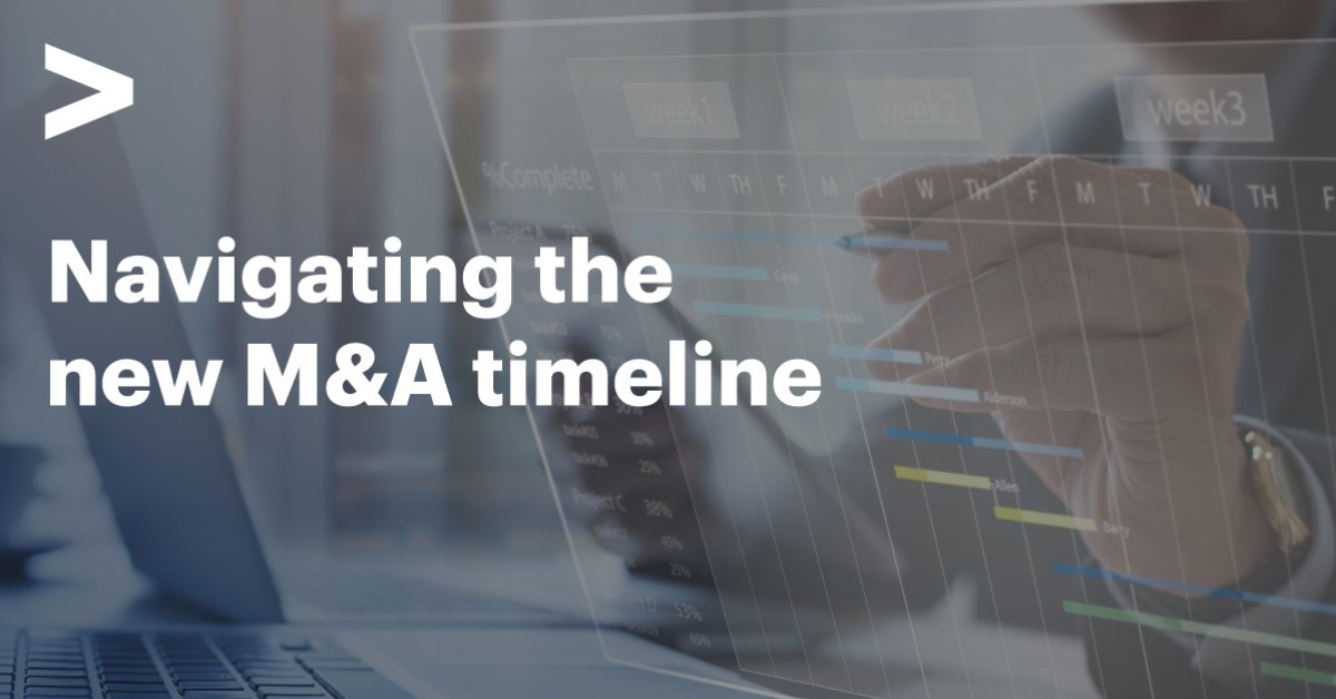 Navigating the New Extended M&A Timeline | Accenture